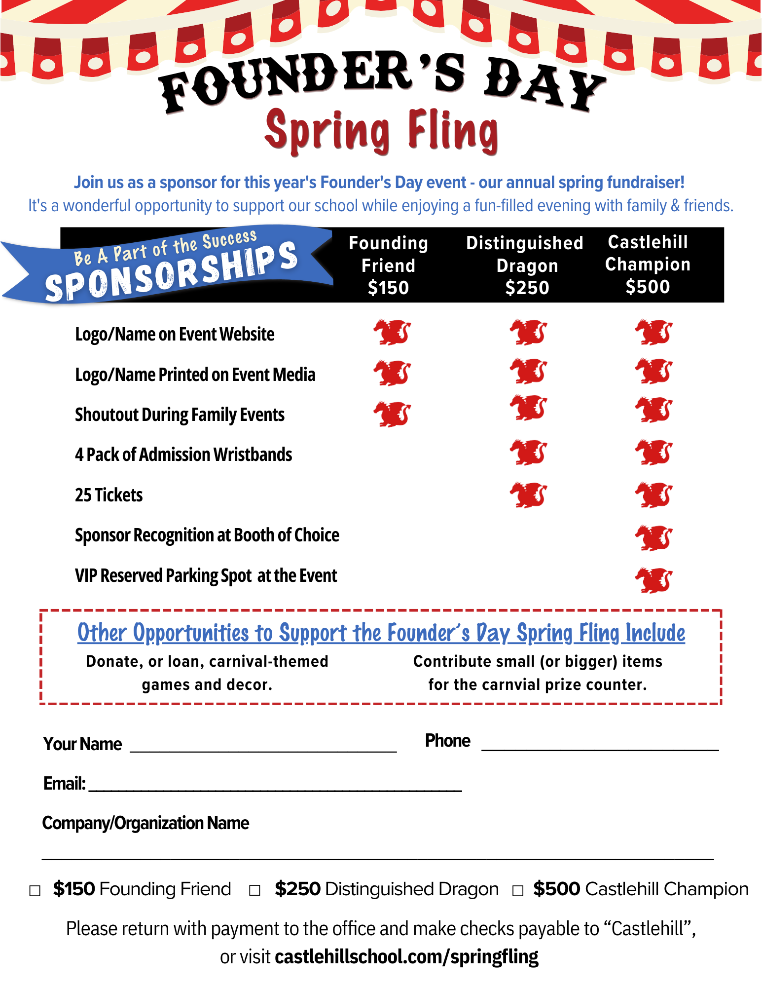 Founders-Day- Spring-Fling-sponsor - Castlehill Country Day School